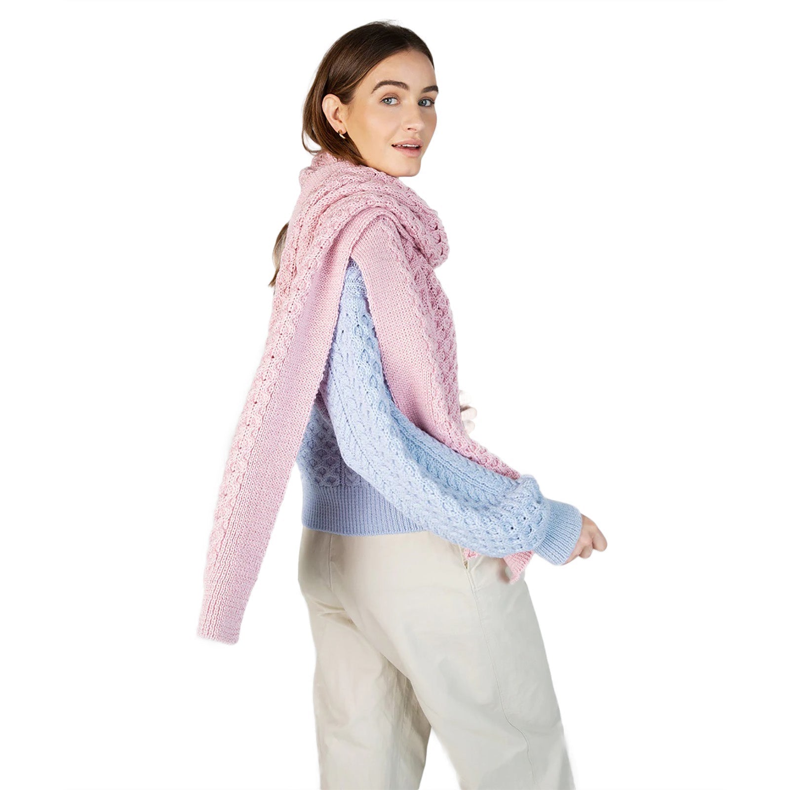Sundew Scarf Pale Pink | Dunedin Cashmere